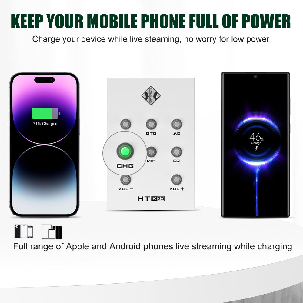 HANIANGZI HT-K20 PRO USB Audio Interface Live Steaming Lossless Digita