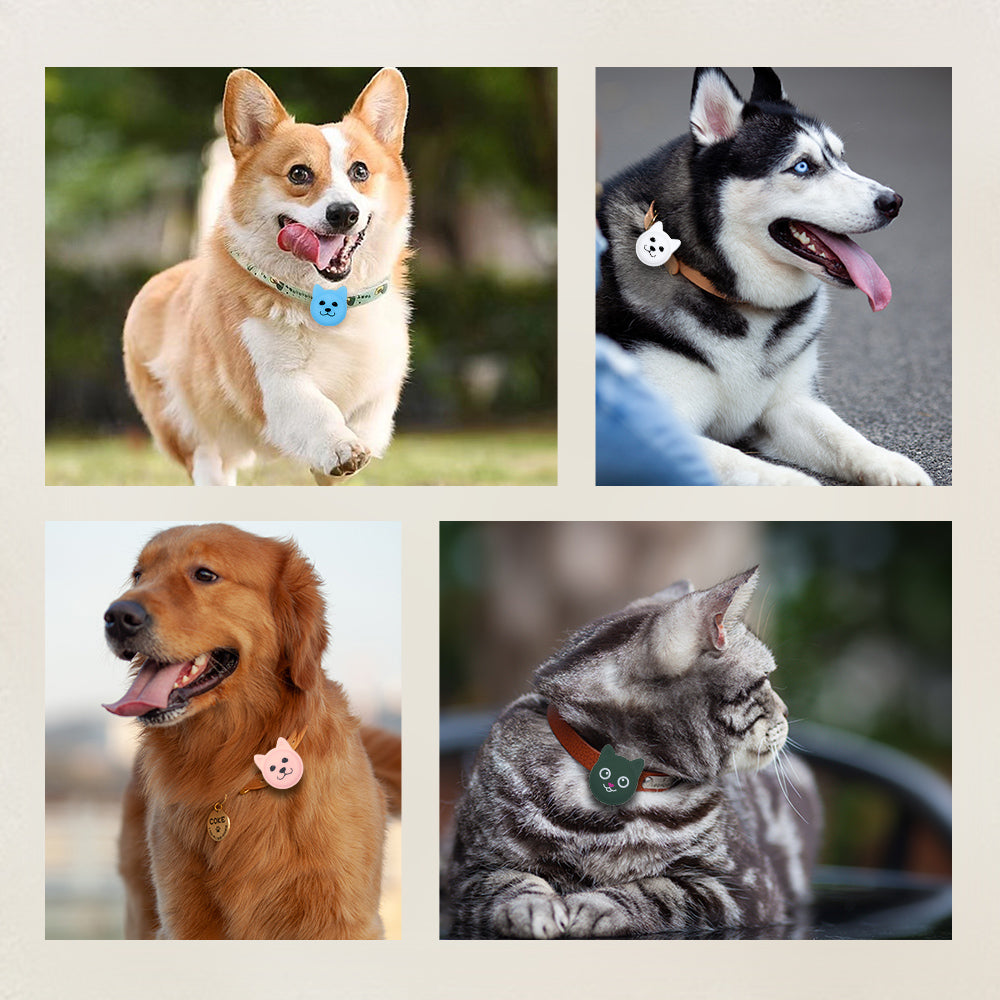 Apple Air Tag Silicone Case for Pet Dog Cat Collars