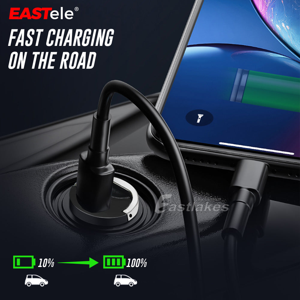 Compact USB-C Fast Car Charger